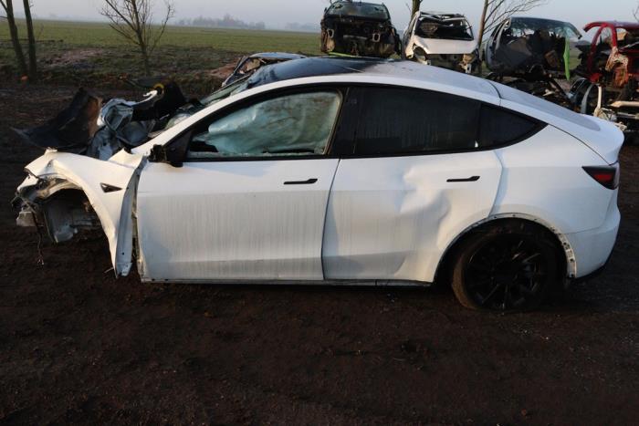 Tesla Model Y RWD Salvage vehicle (2024, White)