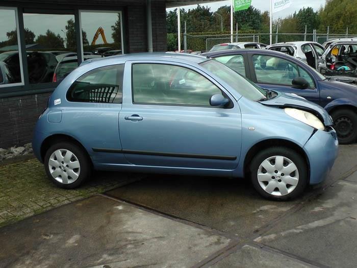 Nissan Micra 1.2 16V Épave (2005, Bleu) Reclycar De Boer BV
