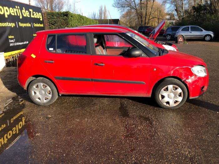 Skoda Fabia II 1.2i Salvage vehicle (2009, Red)