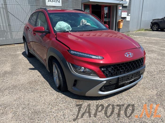 Hyundai Kona 1.6 GDi HEV 16V Salvage vehicle (2021, Red)