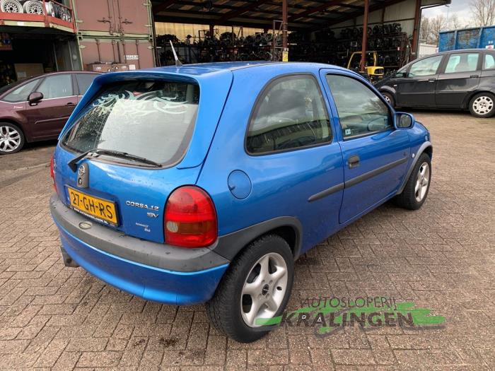 Opel Corsa B 1.2i 16V Salvage vehicle (2000, Blue)