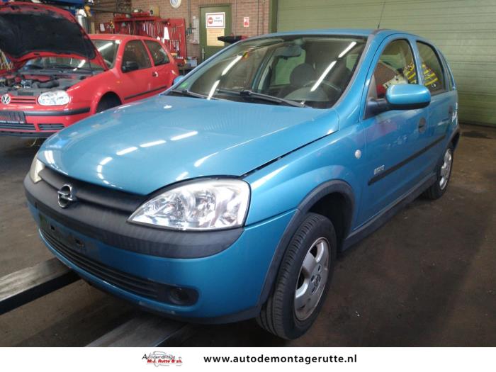 Opel Corsa C 1.2 16V Salvage vehicle (2001, Blue)