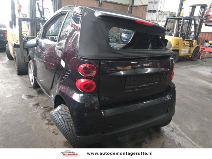 Smart Fortwo Cabrio 1.0 12V 52kW Salvage vehicle (2007, Black)