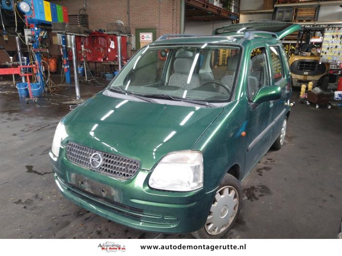 Opel Agila 1.2 16V Salvage vehicle (2000, Green)