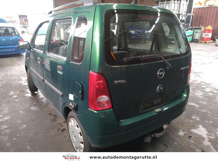 Opel Agila 1.2 16V Salvage vehicle (2000, Green)