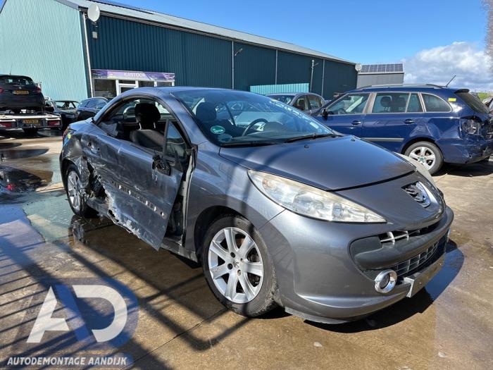 Peugeot 207 CC 1.6 16V Épave (2008, Gris) Autodemontage Aandijk