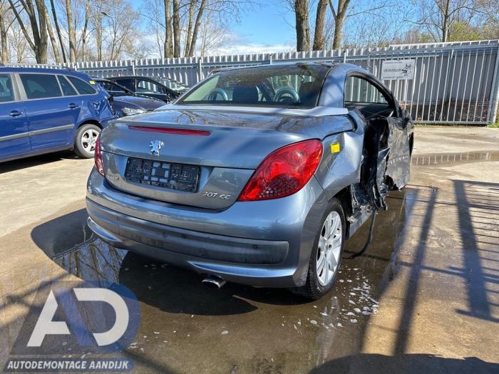 Peugeot 207 CC 1.6 16V Épave (2008, Gris) Autodemontage Aandijk