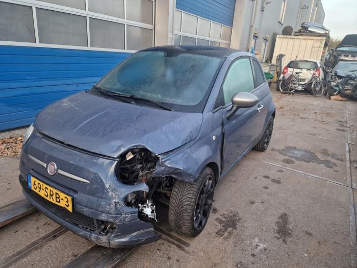 Fiat 500 0.9 TwinAir 85 Salvage vehicle (2011, Blue)