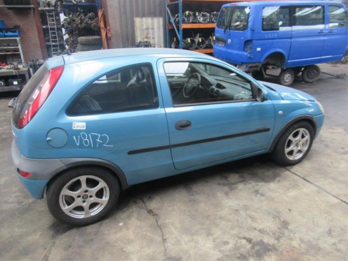 Opel Corsa C 1.2 16V Salvage vehicle (2001, Blue)
