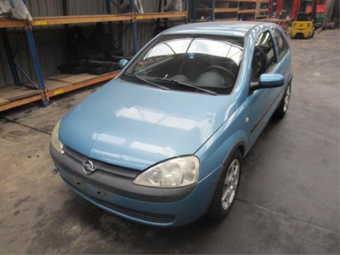 Opel Corsa C 1.2 16V Salvage vehicle (2001, Blue)