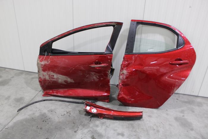 Toyota Yaris IV 1.5 12V Hybrid Salvage vehicle (2023, Red)