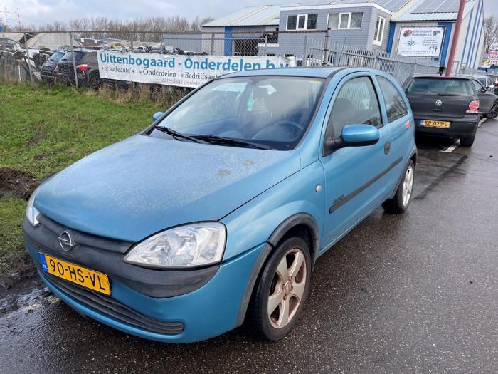Opel Corsa C 1.2 16V Salvage vehicle (2001, Blue)