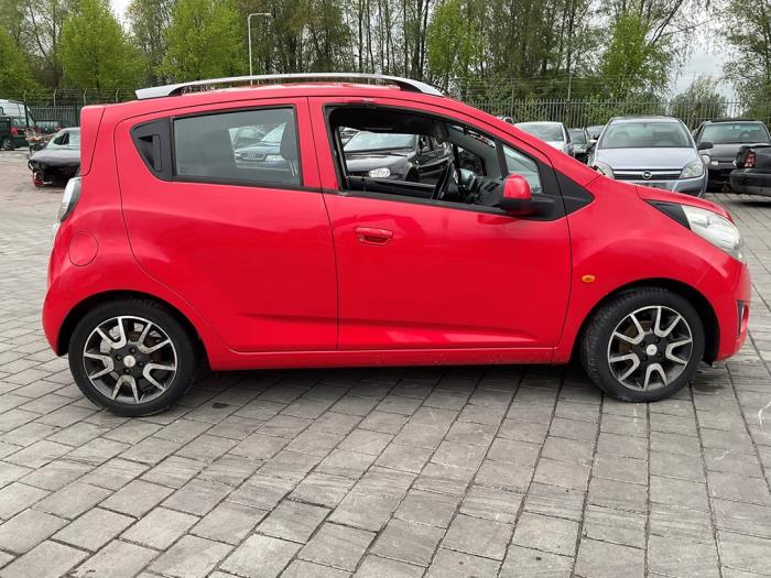 Chevrolet Spark 1.0 16V Bifuel Salvage vehicle (2012, Red)
