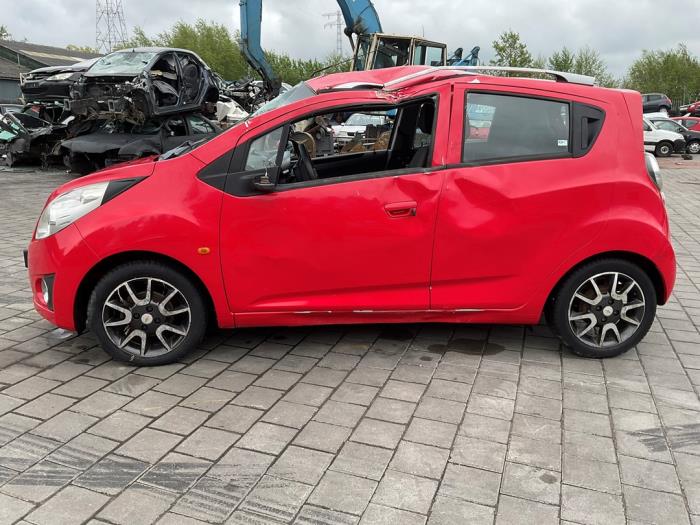 Chevrolet Spark 1.0 16V Bifuel Salvage vehicle (2012, Red)